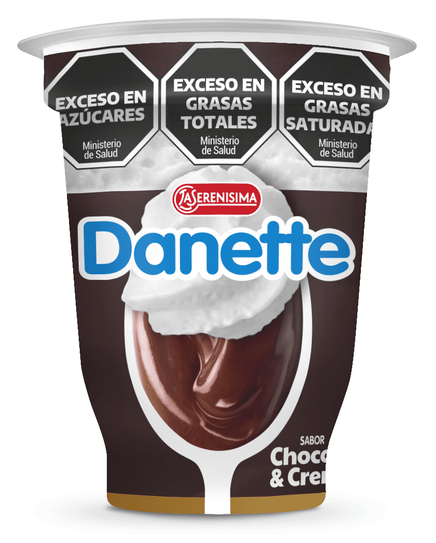 Postre Lácteo en copa Sabor Chocolate con crema - Danette