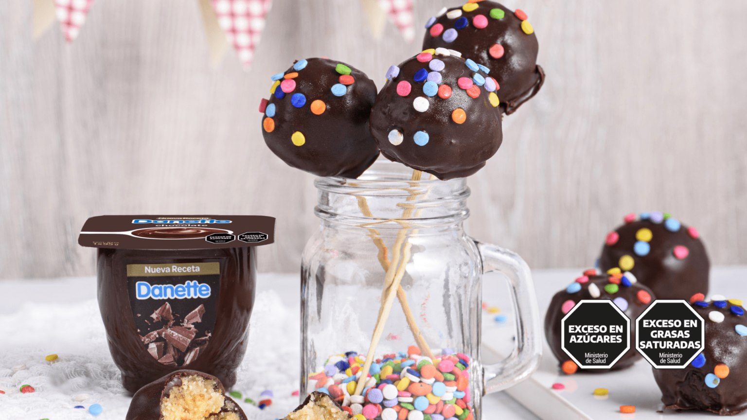 Cake pops con Postrecito - Danette
