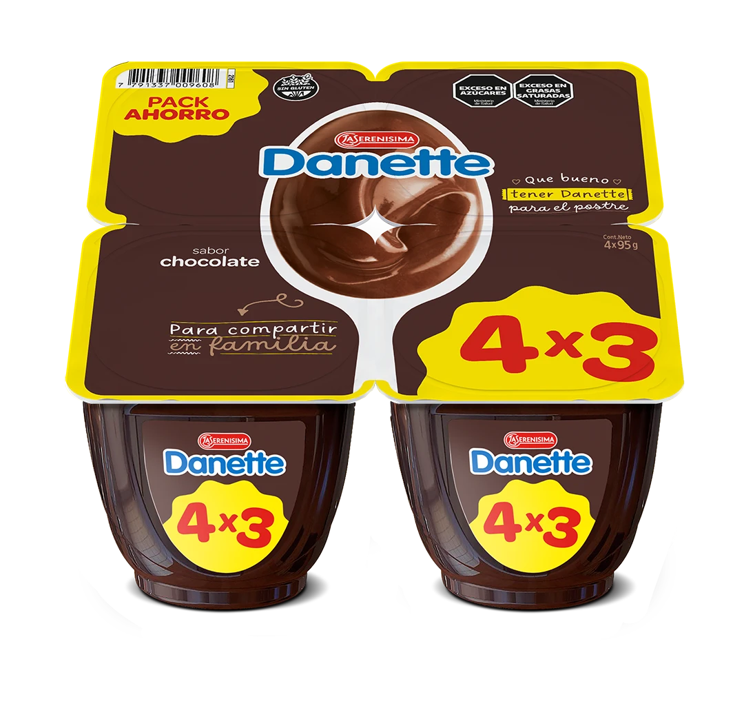 Delicioso postre sabor Chocolate - Danette